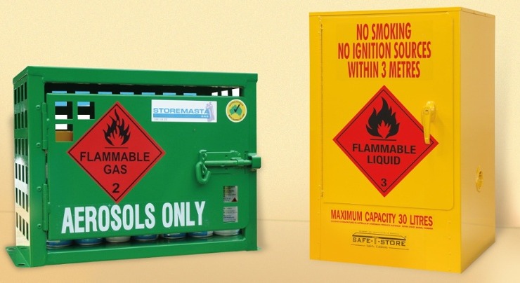 Storing Aerosols Correctly: Aerosol Cages Vs Flammable Liquids Cabinets