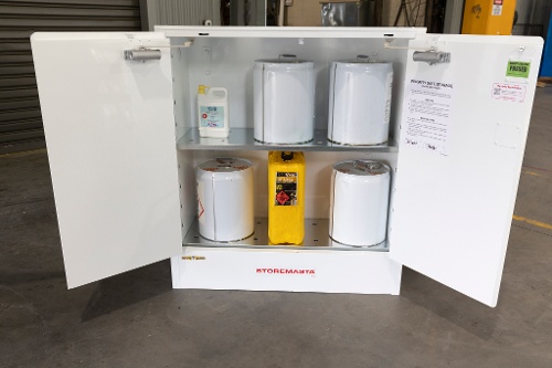 Ventilation requirements for toxic storage cabinets