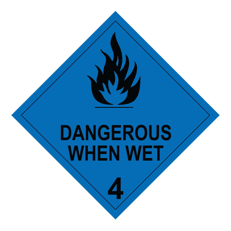 What are Dangerous When Wet Substances?