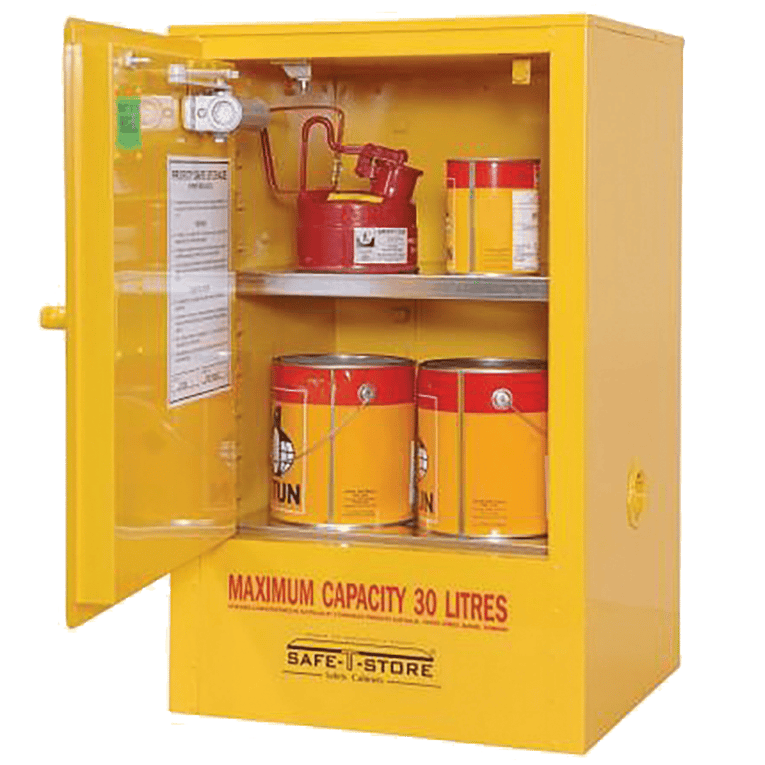 What Can I Put in a Flammable Liquids Cabinet?